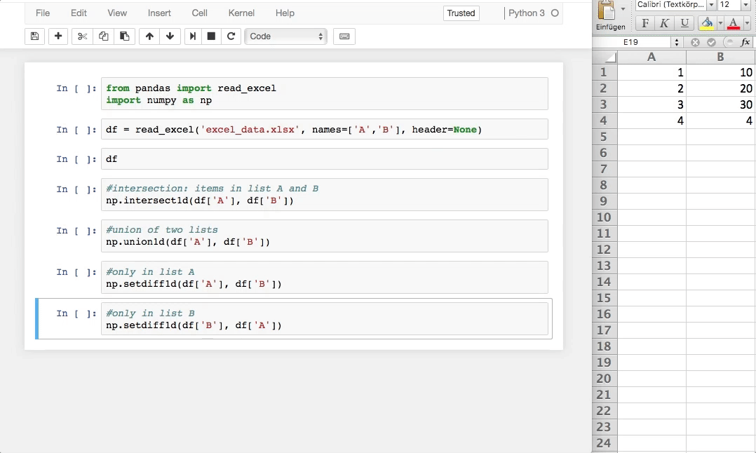 Comparing Two Excel Columns With Pandas And Numpy David Hamann